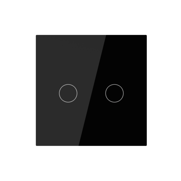 Wifi Smart 2 Gang Touch Switch Black Price in Bangladesh