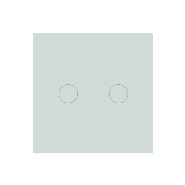 Wifi Smart 2 Gang Touch Switch White Price in Bangladesh